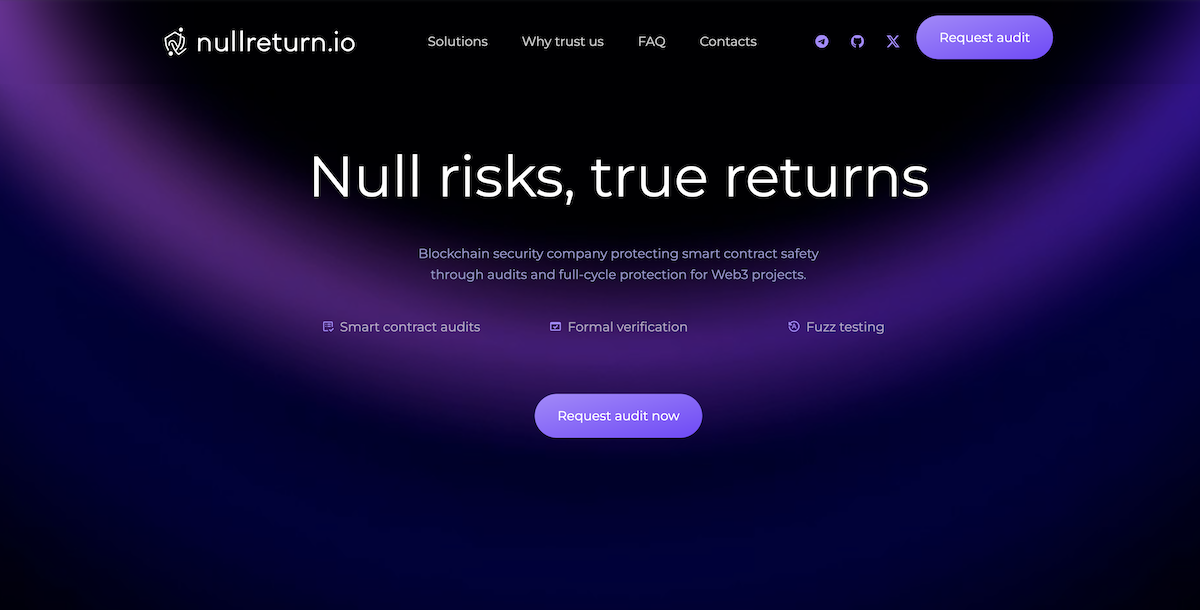 Null Return | Web3 security audits and reviews